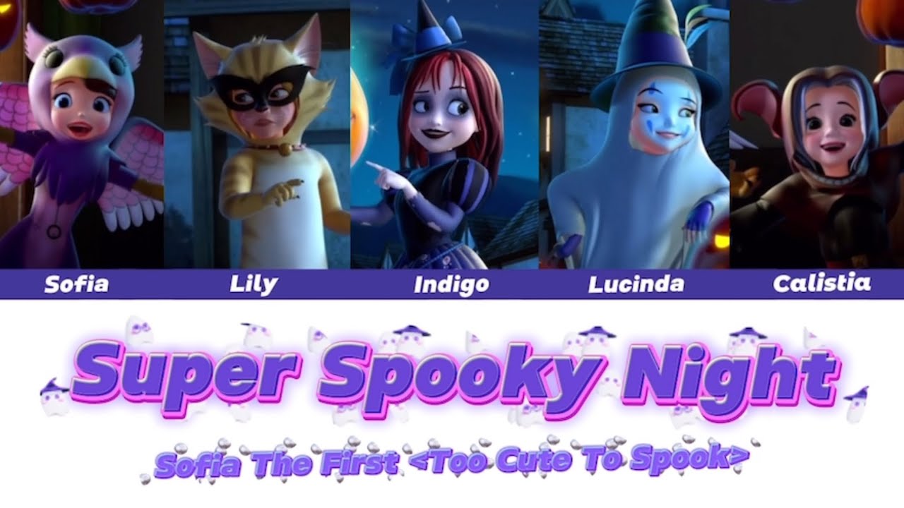Super Spooky Night - Colour Coded Lyrics | Sofia The First : Too Cute To Spook - YouTube