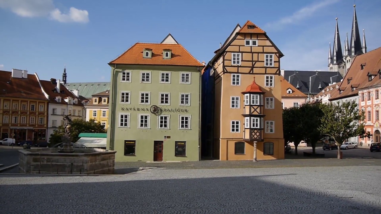 CZ: Cheb (Eger). Czech Republic. Sights and Sounds of the City Center ...