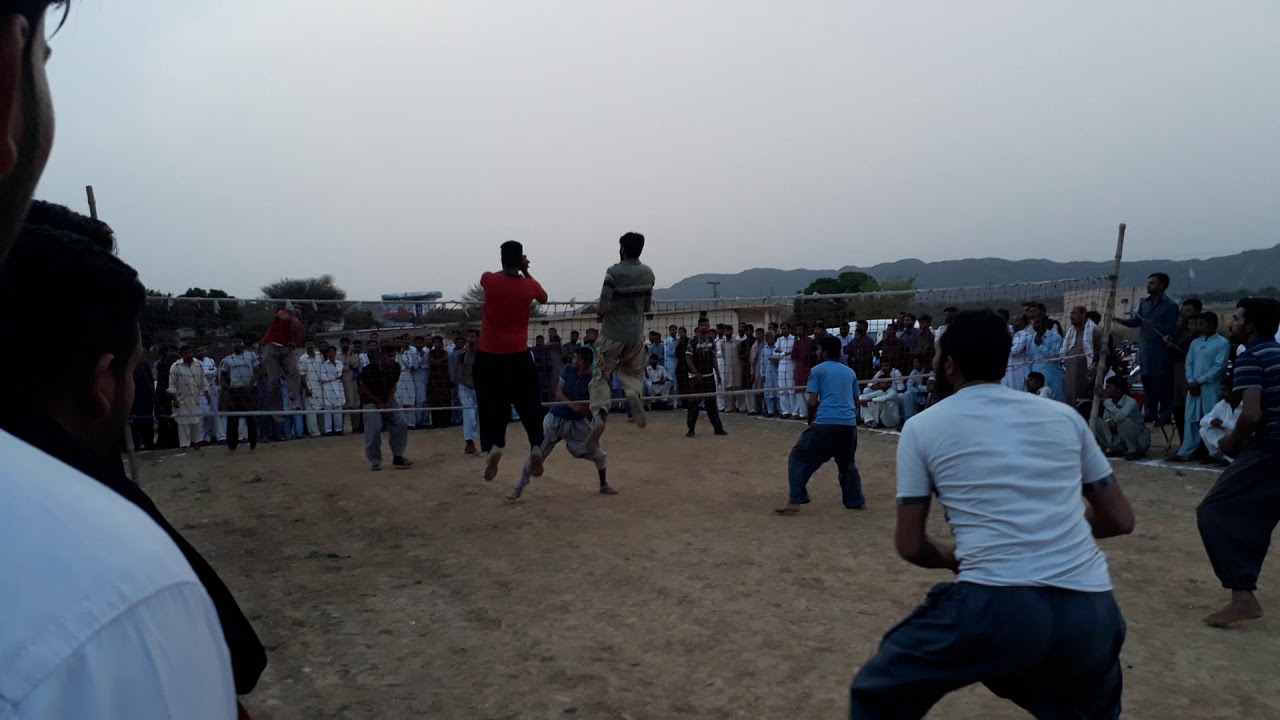 Dervaish Khan block the ball of basit khushab in Kallar Sayden - YouTube