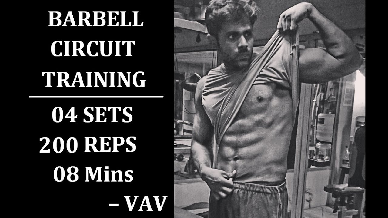 Barbell Circuit Training 08 Minute circuit blast workout with 200 Reps ...