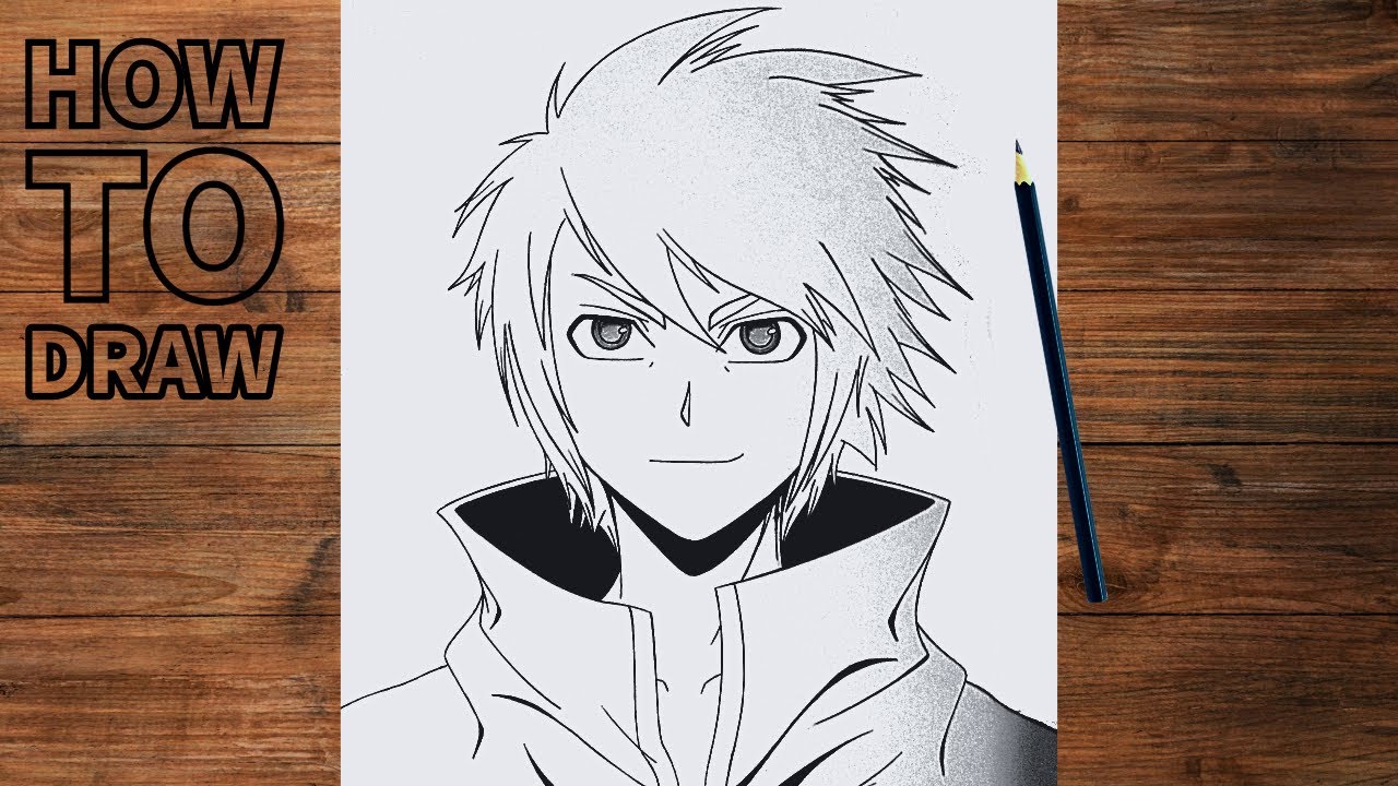 How to draw anime boy step by step | Titoo art - YouTube