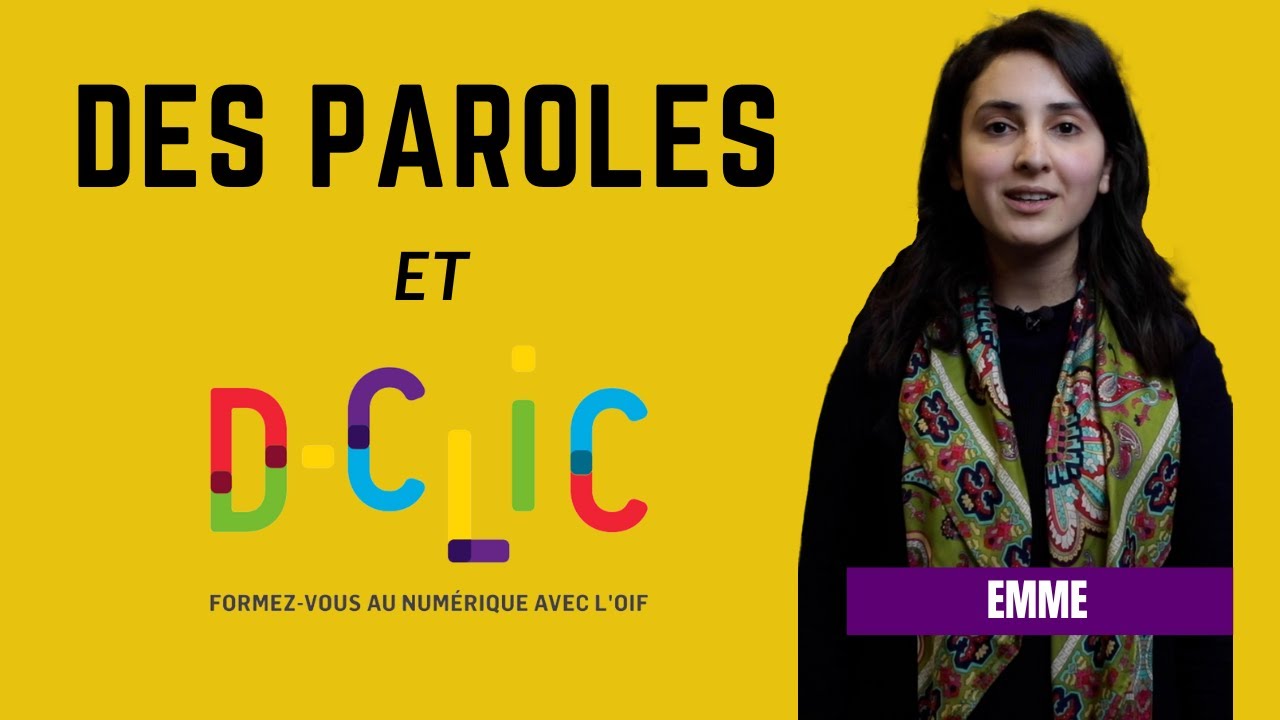 Des Paroles et DCLIC : Rencontre avec Emme - YouTube