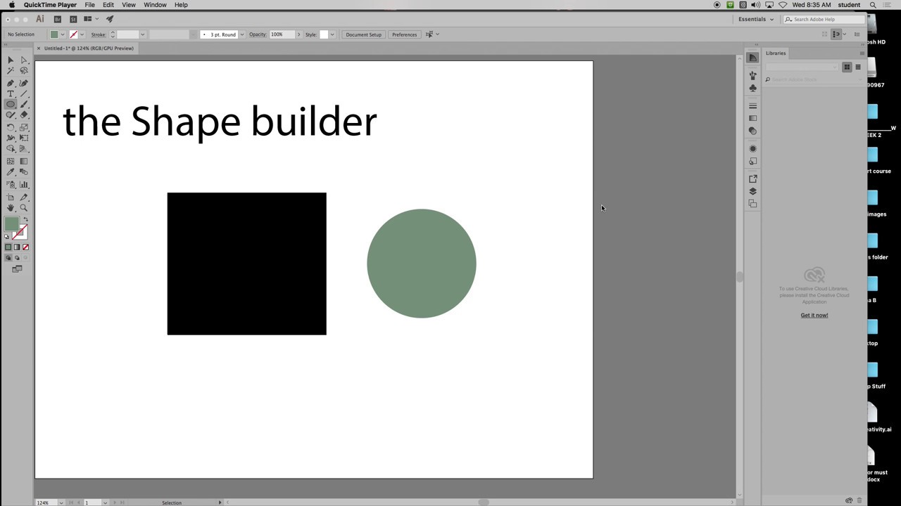 Illustrator basics_The shape builder - YouTube