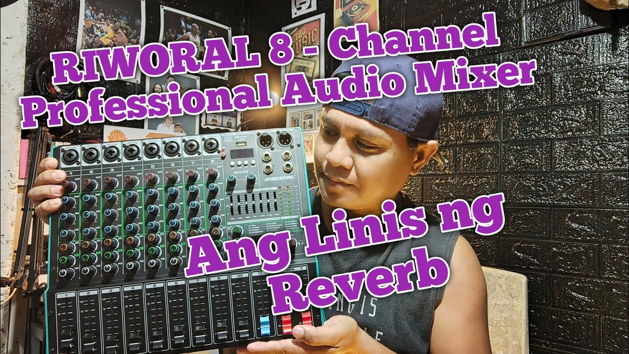 RIWORAL 8-Channel Professional Audio Mixer with 99 DSP effects https ...