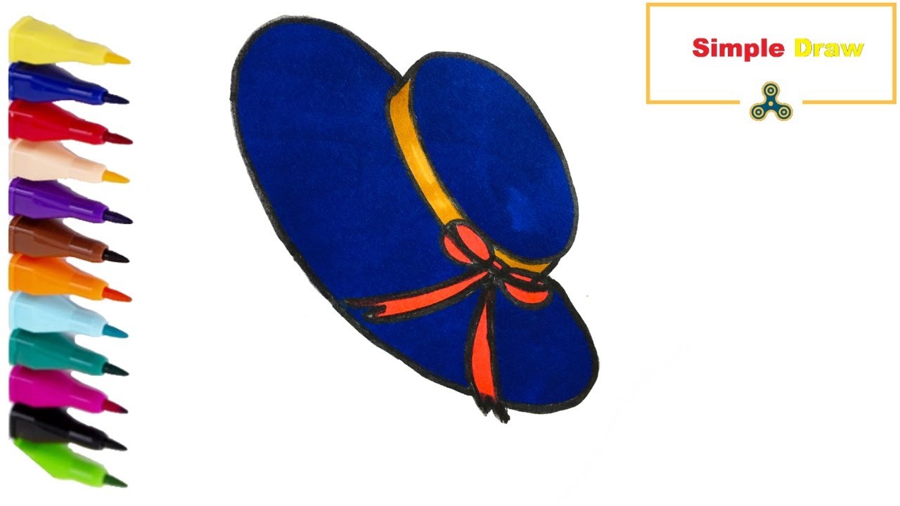 How to Draw a hat - YouTube