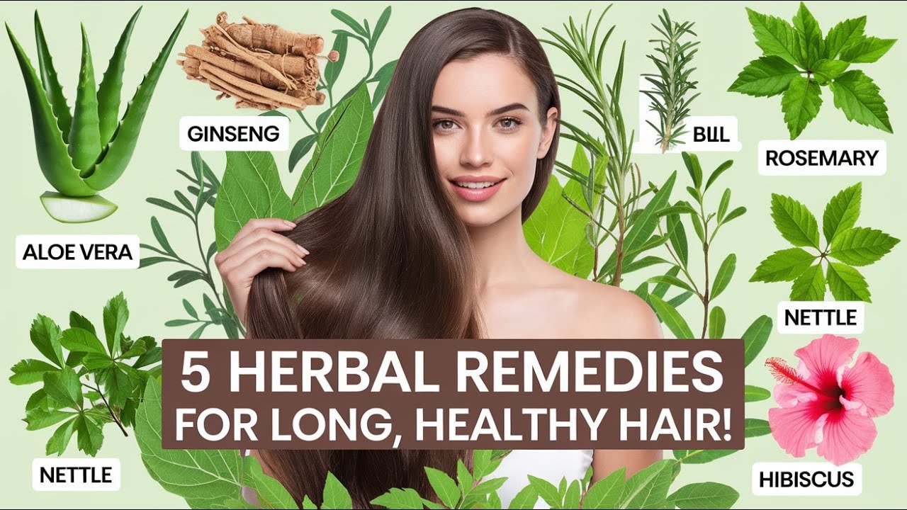 Grow Long, Healthy Hair with These 5 Powerful Herbal Remedies - YouTube