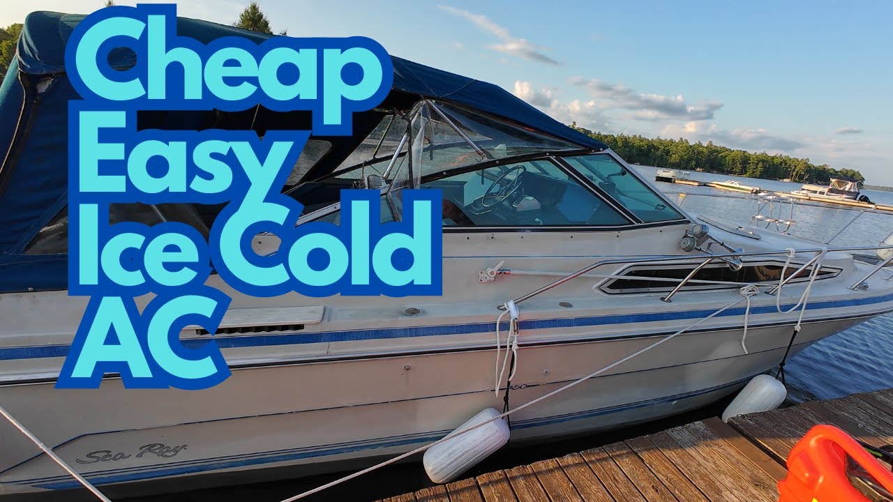 Cheap & Easy DIY Boat AC - 1987 Sea Ray Sundancer 250 - YouTube