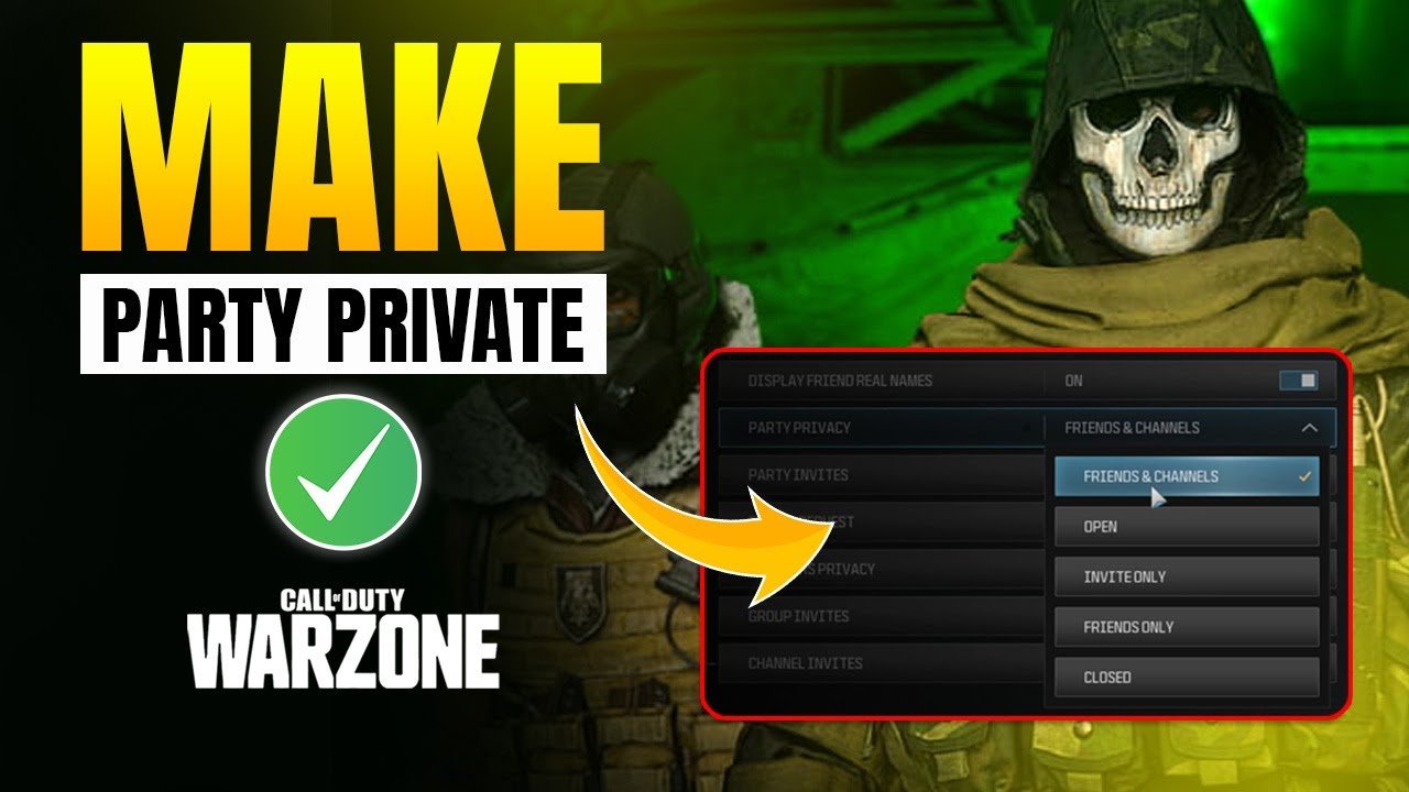 How to Make Party Private in Warzone on PC | Make Party Invite Only ...