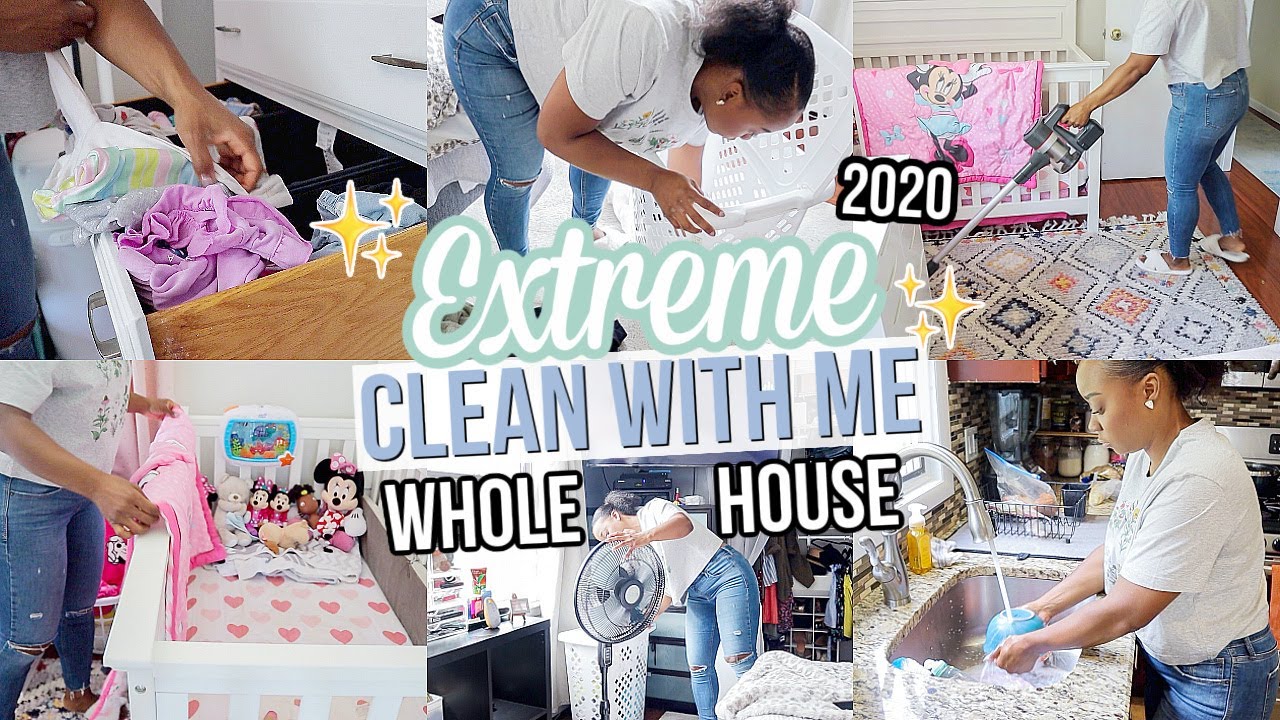EXTREME ALL DAY CLEAN WITH ME! ULTIMATE SPEED CLEANING MOTIVATION ...