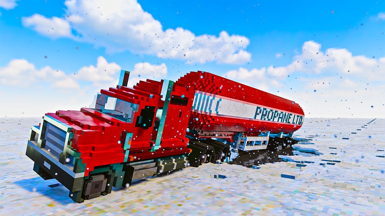 Cars Break Mine Ice Field 2 | Teardown - YouTube