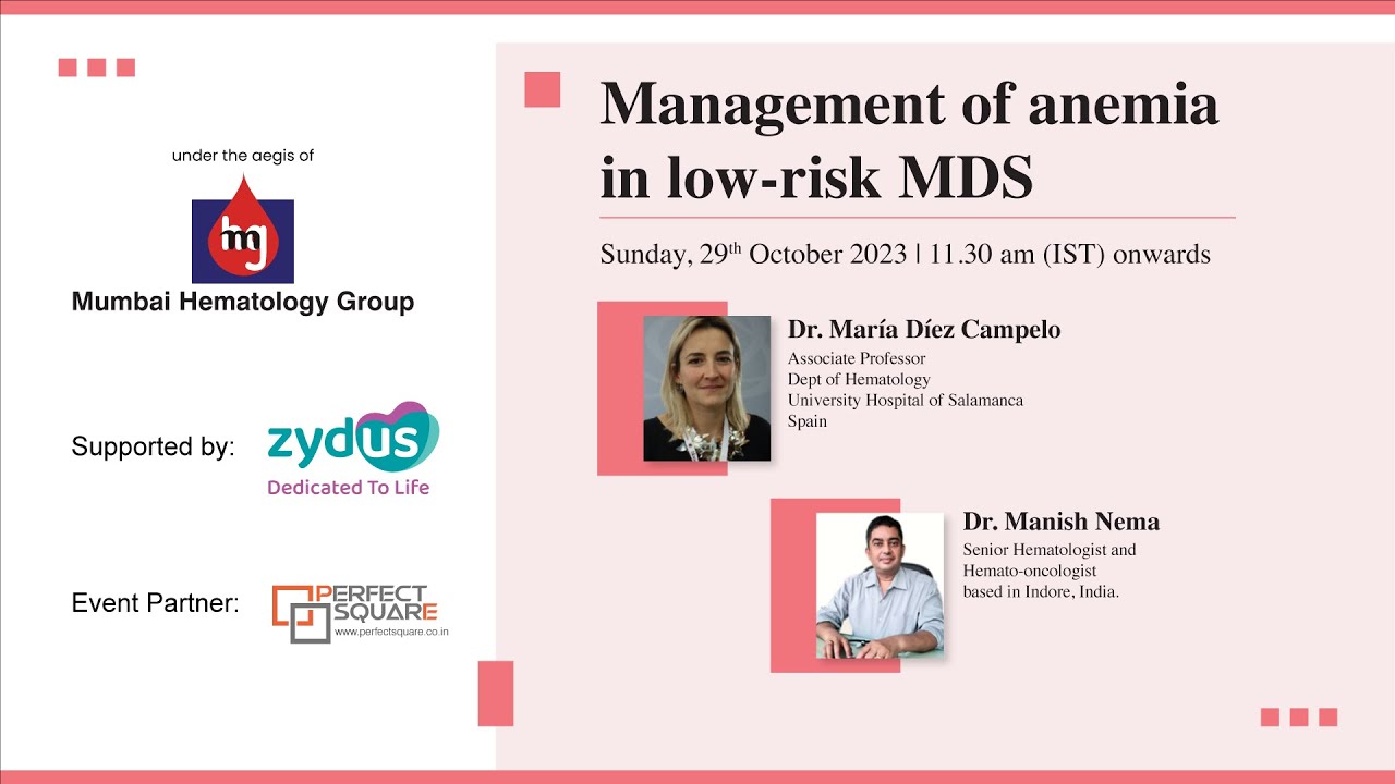 Management of anemia in low-risk MDS - YouTube