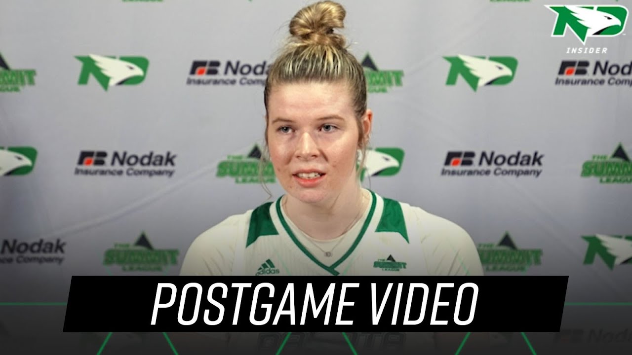 UND Women's Basketball | Miranda VanderWal Postgame Press Conference ...
