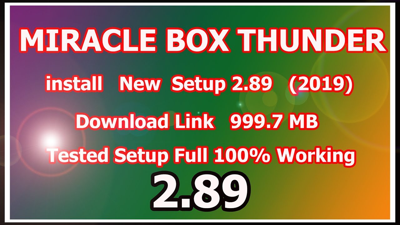 install Miracle Box 2.89 New Setup 2019 - YouTube