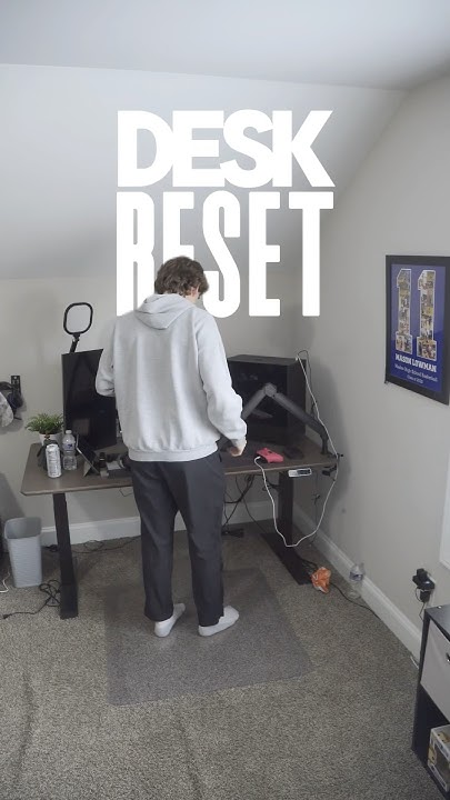 full desk reset 🫧 - YouTube