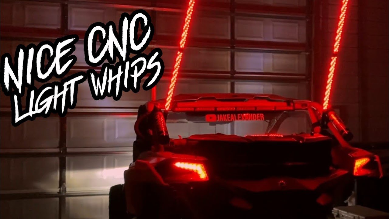 Nice CNC LED Light Whips - YouTube
