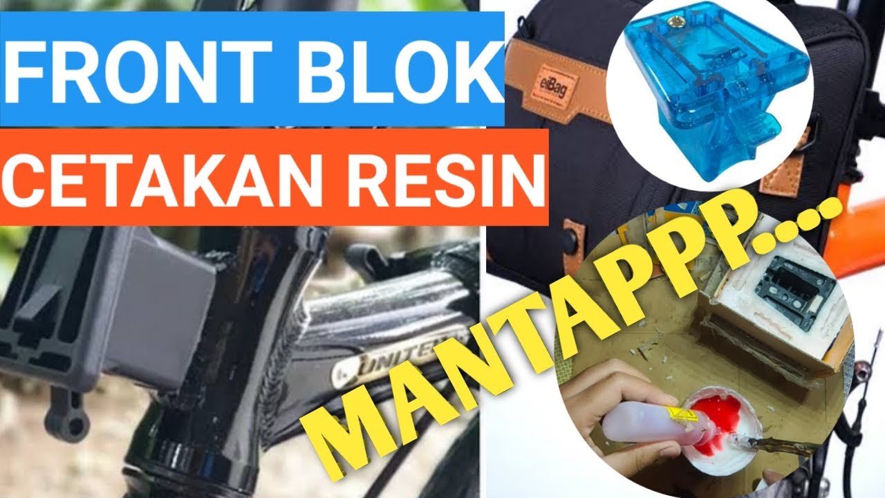 MEMBUAT FRONT BLOCK SEPEDA DENGAN RESIN |DIY HOW TO MAKE FRONT BLOCK ...