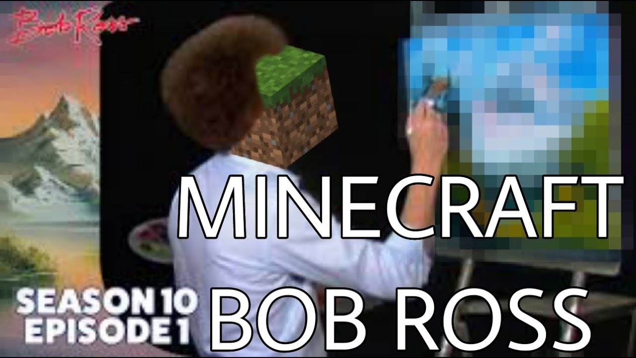 Can I BUILD a BOB ROSS Painting in Minecraft? - YouTube