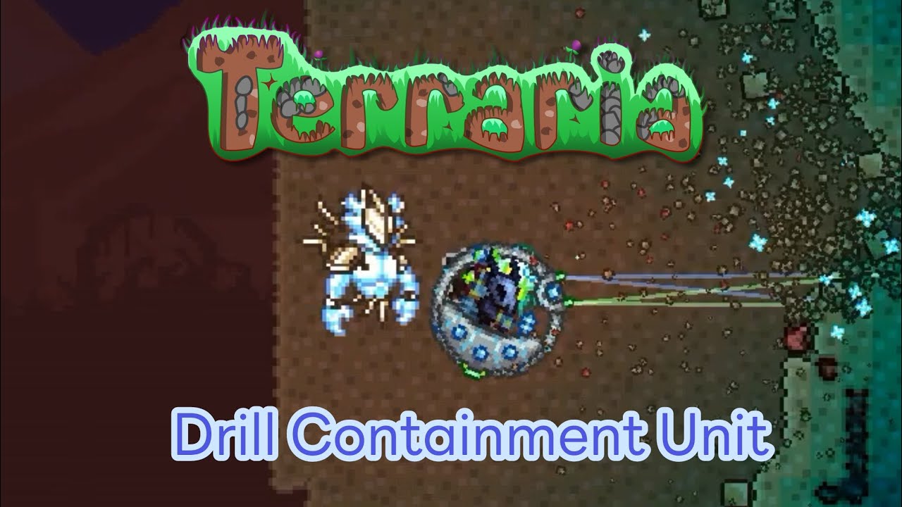 สร้างเครื่องขุดสุดจะโกง(Drill Containment Unit) - Terraria - YouTube