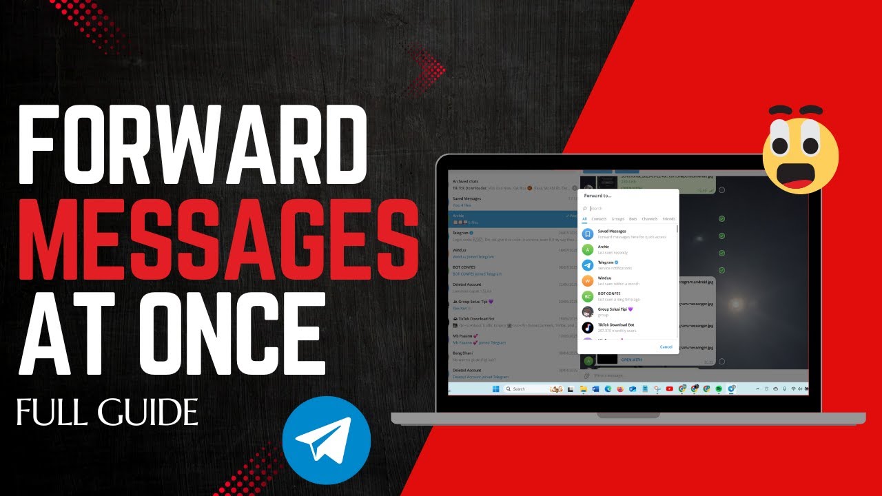How to Forward Multiple Messages on Telegram Desktop - YouTube