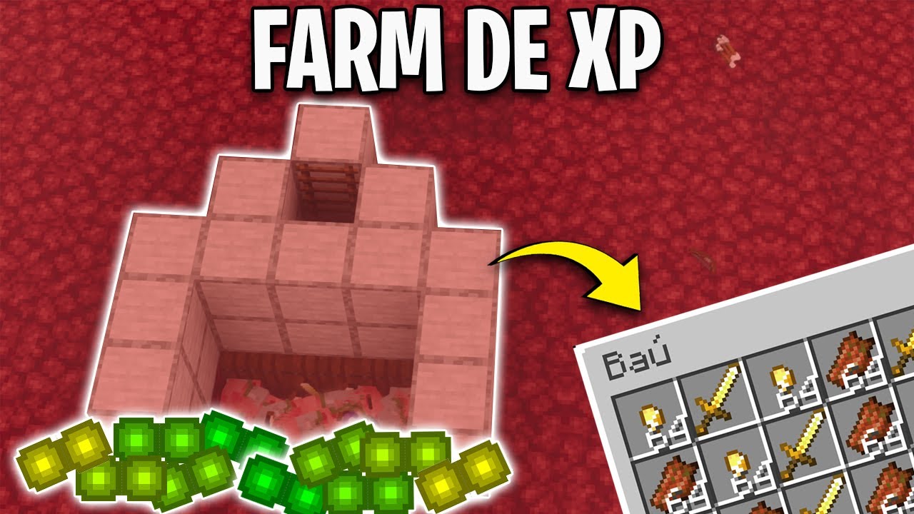 Como Fazer a Farm de XP no Nether MAIS FÁCIL e Rápida do Minecraft ...