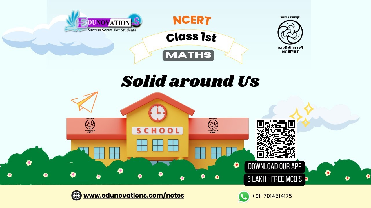 Solid around Us | NCERT Class 1 Math| math solution | rolling and ...