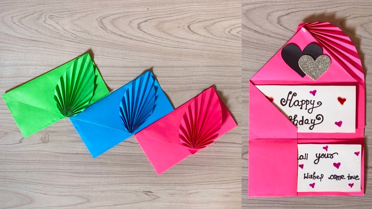 DIY - Envelop Birthday Card | Envelop Card for Birthday | Birthday Card ...