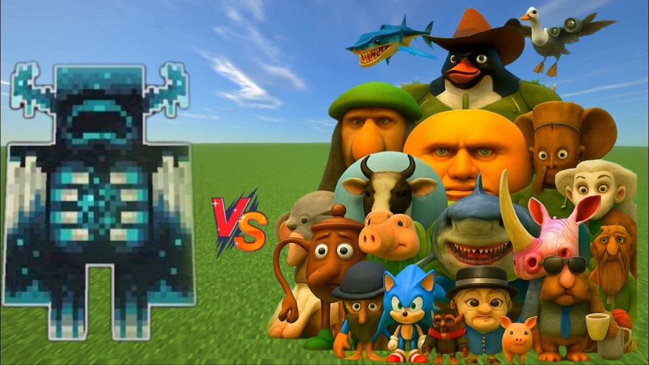 Warden vs All Cursed Italian Brainrot Bosses | Minecraft Mob Battle ...