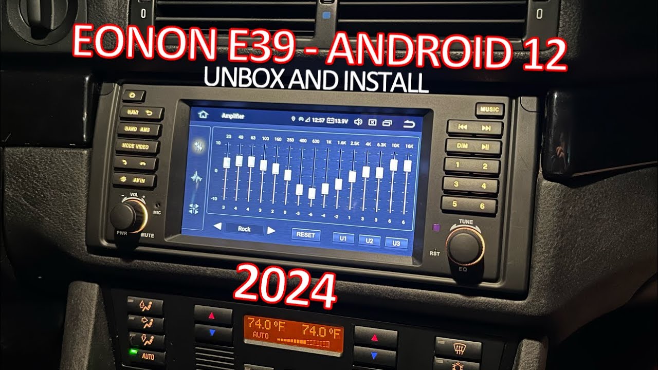 BMW e39 Eonon Android Radio Unboxing and Install - YouTube