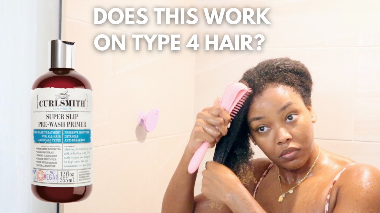 I tried Curlsmith on my natural hair! | Super Slip Pre-wash Primer ...