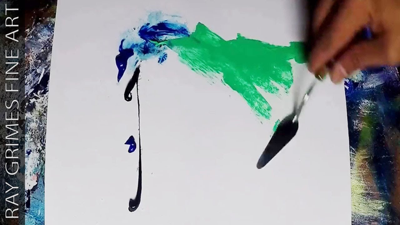 Easy Abstract Techniques / Step by Step Acrylic / Relaxing / Abstract ...