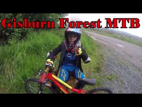 7 year old @ Gisburn forest MTB centre red/blue trail june 2020 - YouTube