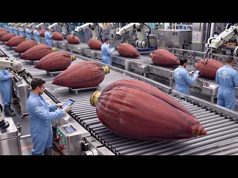 Banana Flowers Become Ready-to-Eat Products | Inside a Modern Banana Blossom Processing Factory