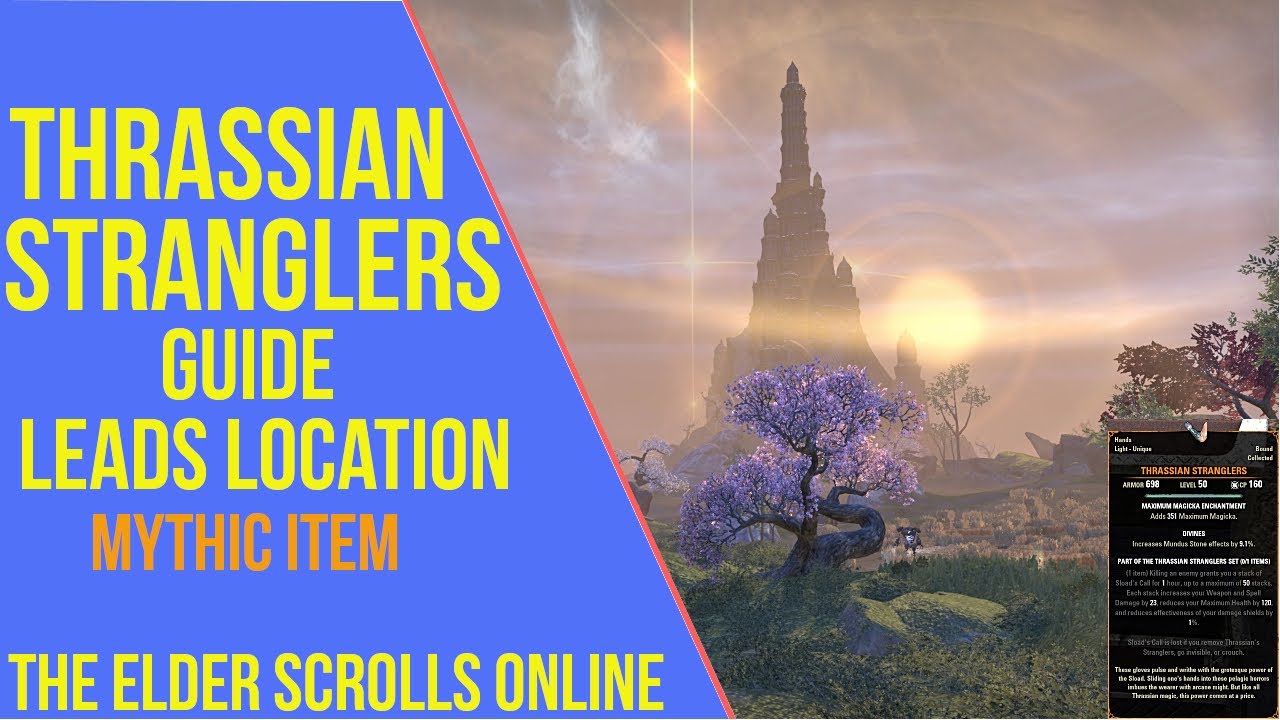 ESO Thrassian Stranglers Guide - Thrassian Stranglers Leads Location ...
