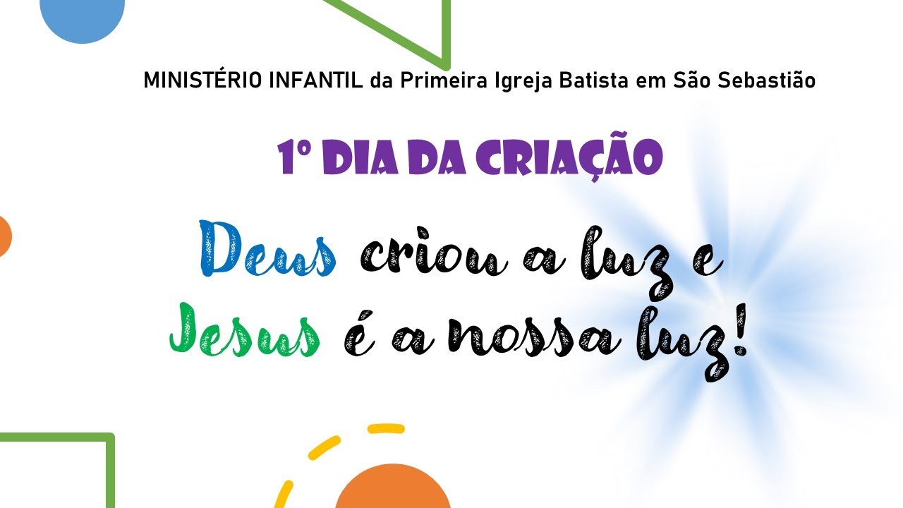 Dia 1 Da Historia Da Criacao