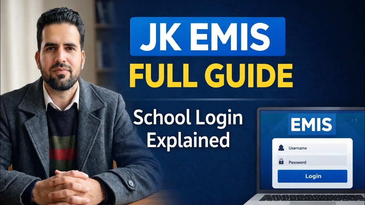 JK EMIS Portal Complete Guide 2026 | School Login, Edit Details, TIMS ...