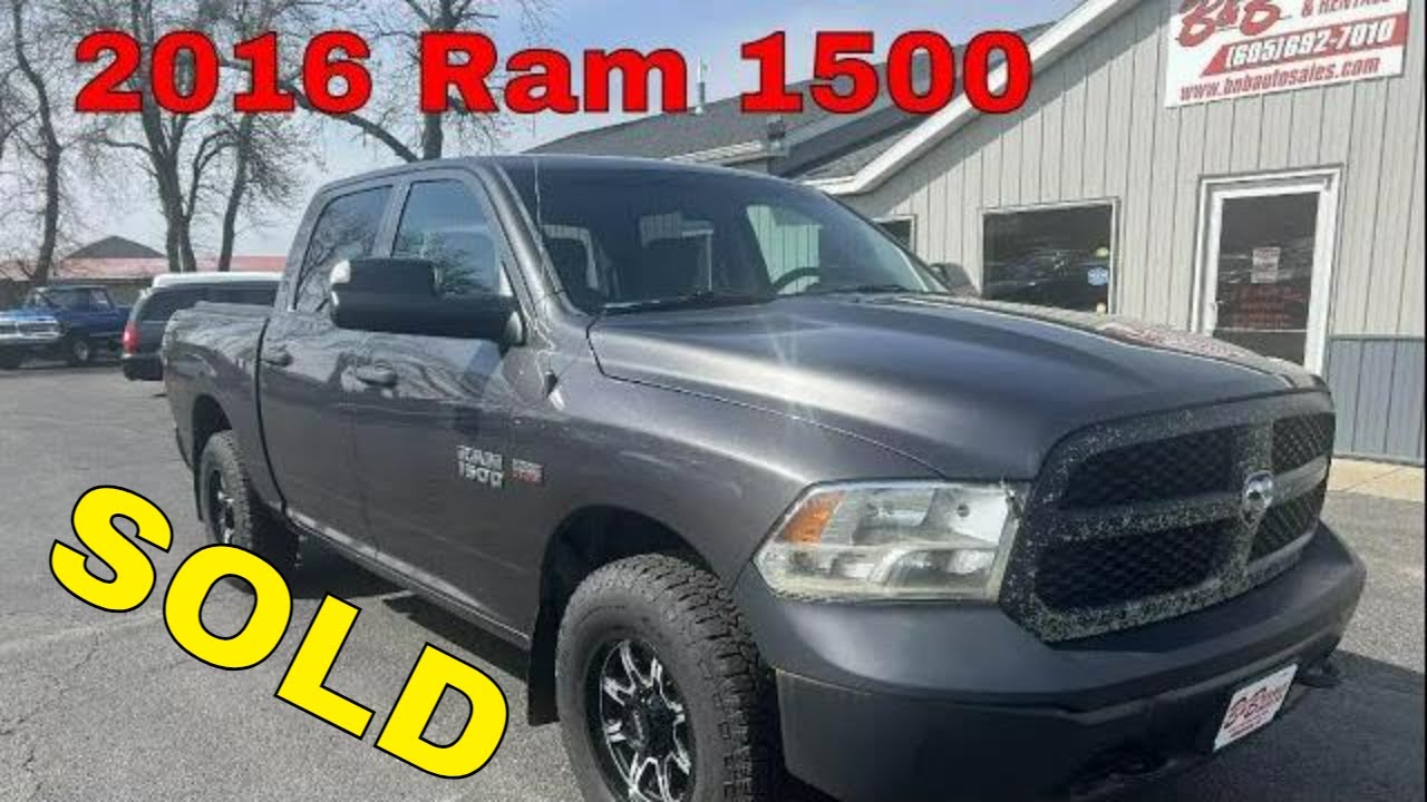 SOLD - 2016 Ram 1500 Crew Cab SSV - Running - YouTube