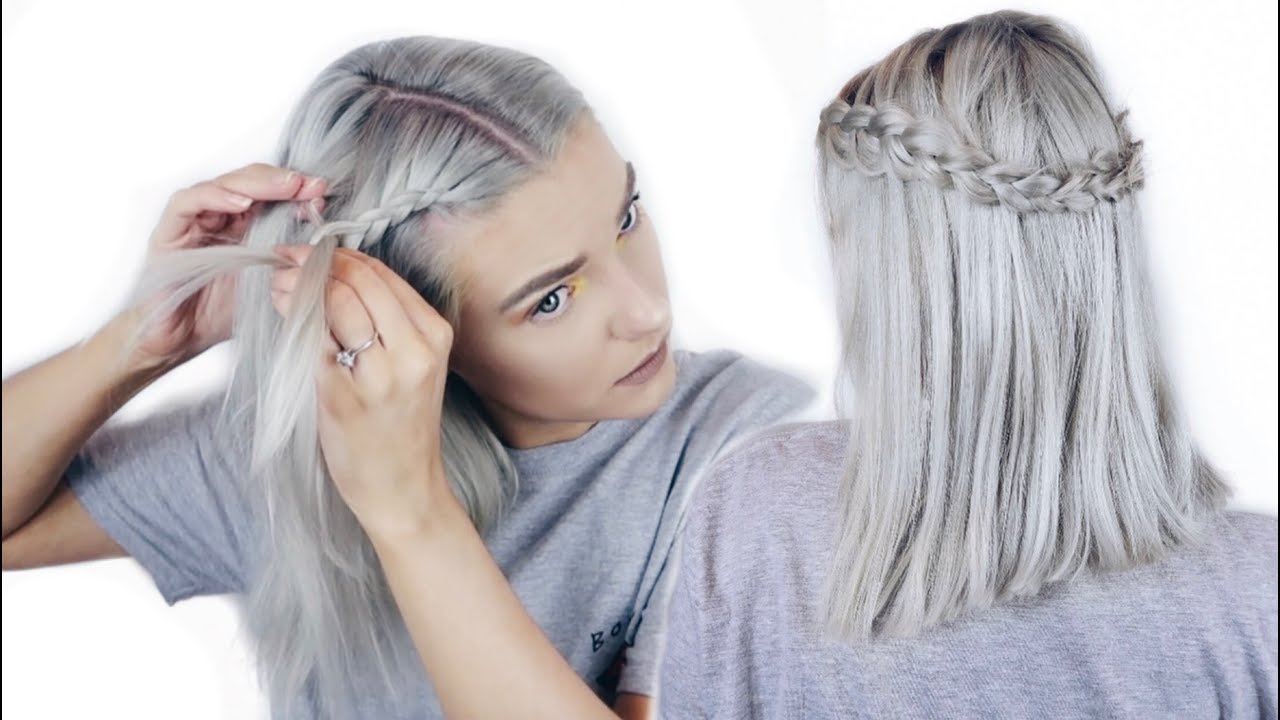 Half Up Halo Braid Tutorial | LoveFings - YouTube