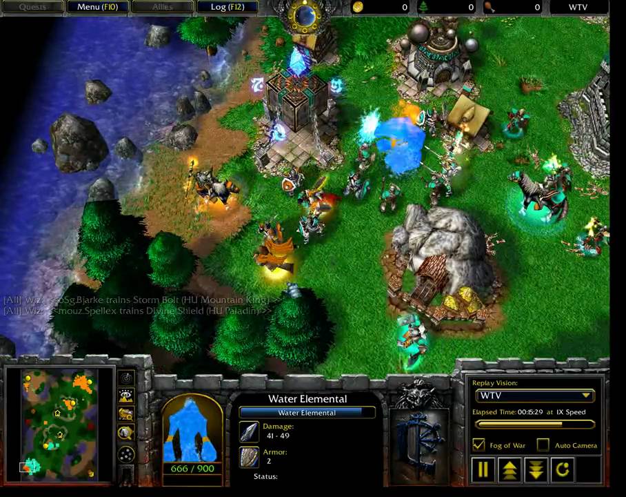 WC3 Shoutcast bjarke vs spellex on Plunder Isle Part 2of3 Hu vs Hu ...