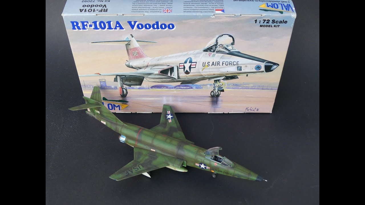 McDonnell RF-101A Voodoo 1/72 (Valom) Build and final reveal - YouTube