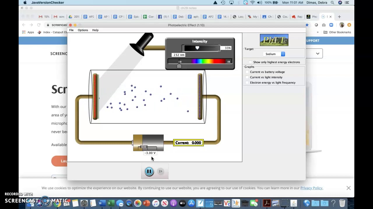 Photo Electric Phet Demo - YouTube
