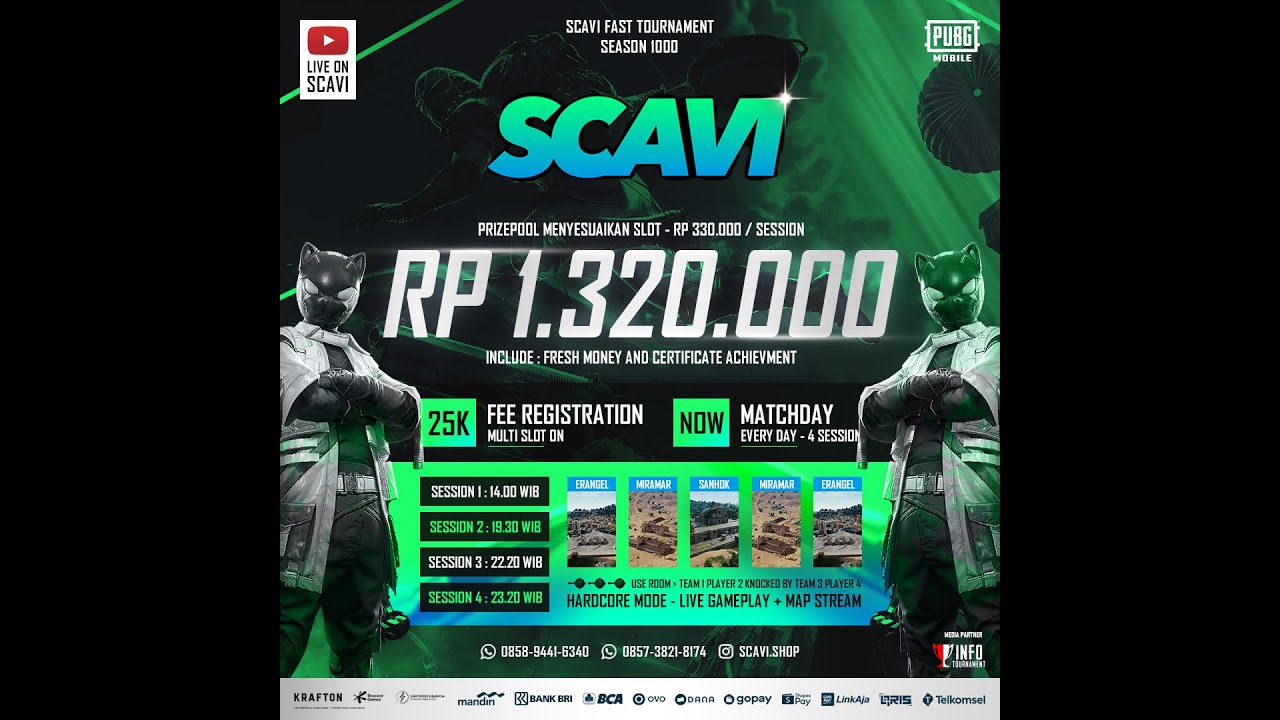 SCAVI FAST TOURNAMENT SEASON 496 SESI 2 ( MAP ONLY ) - YouTube