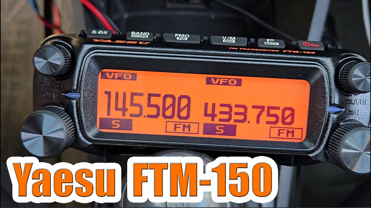 Yaesu FTM 150 radio - YouTube