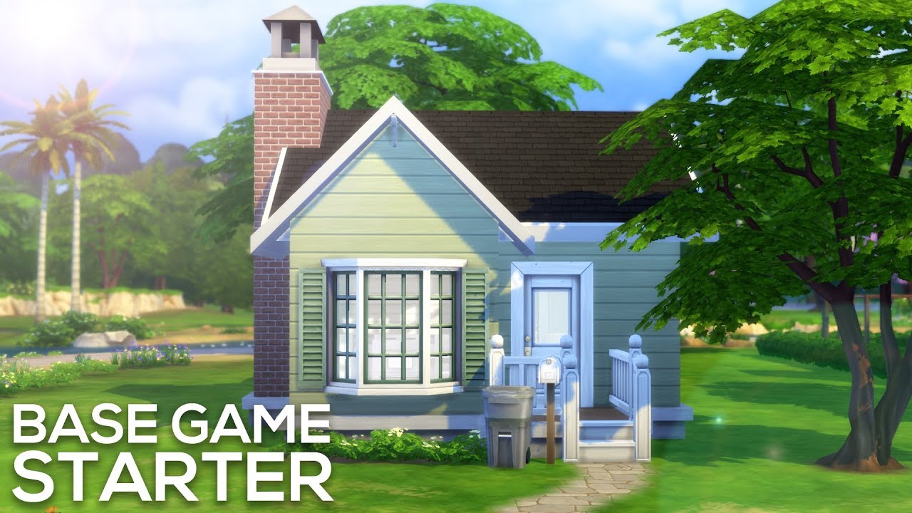 Base Game Starter // Sims 4 Speedbuild - YouTube