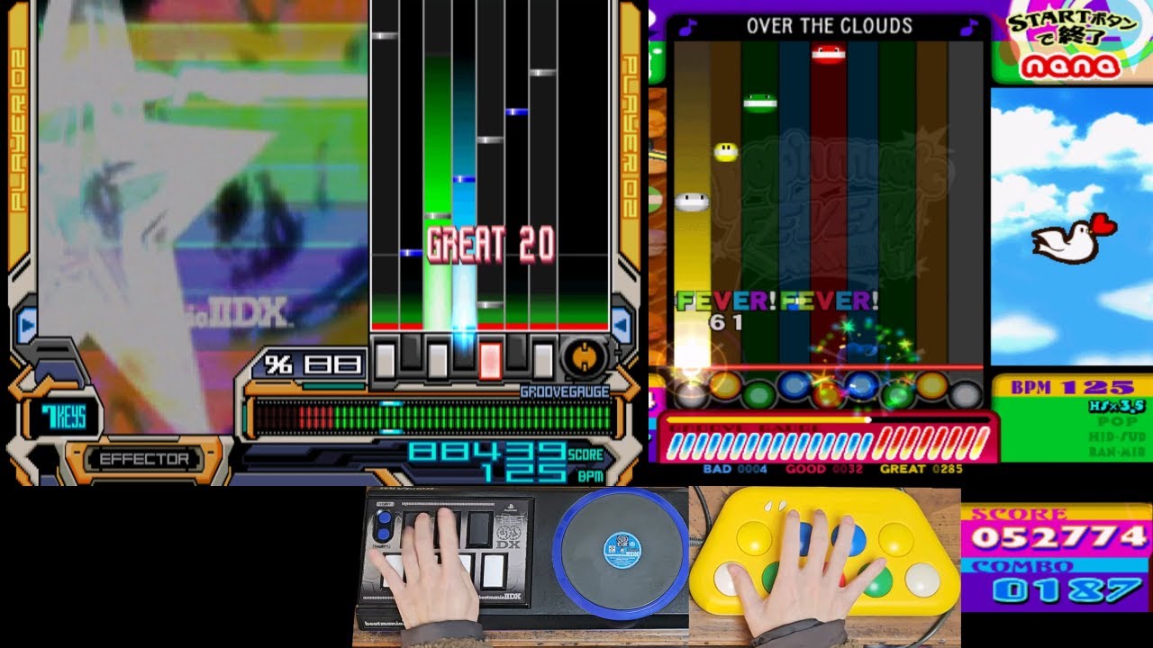 [IIDXPOPN] Regulus, OVER THE CLOUDS hyper - YouTube