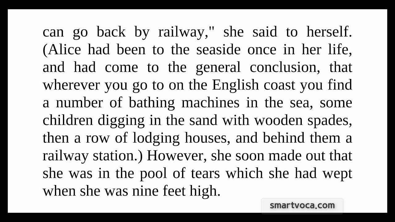 Alice's Adventure in Wonderland - chapter 2 - YouTube