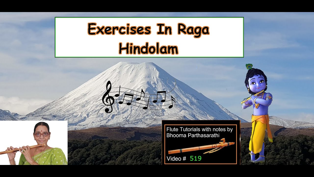 Exercises In Raga Hindolam Free Online Carnatic Flute Lesson With Notes ...