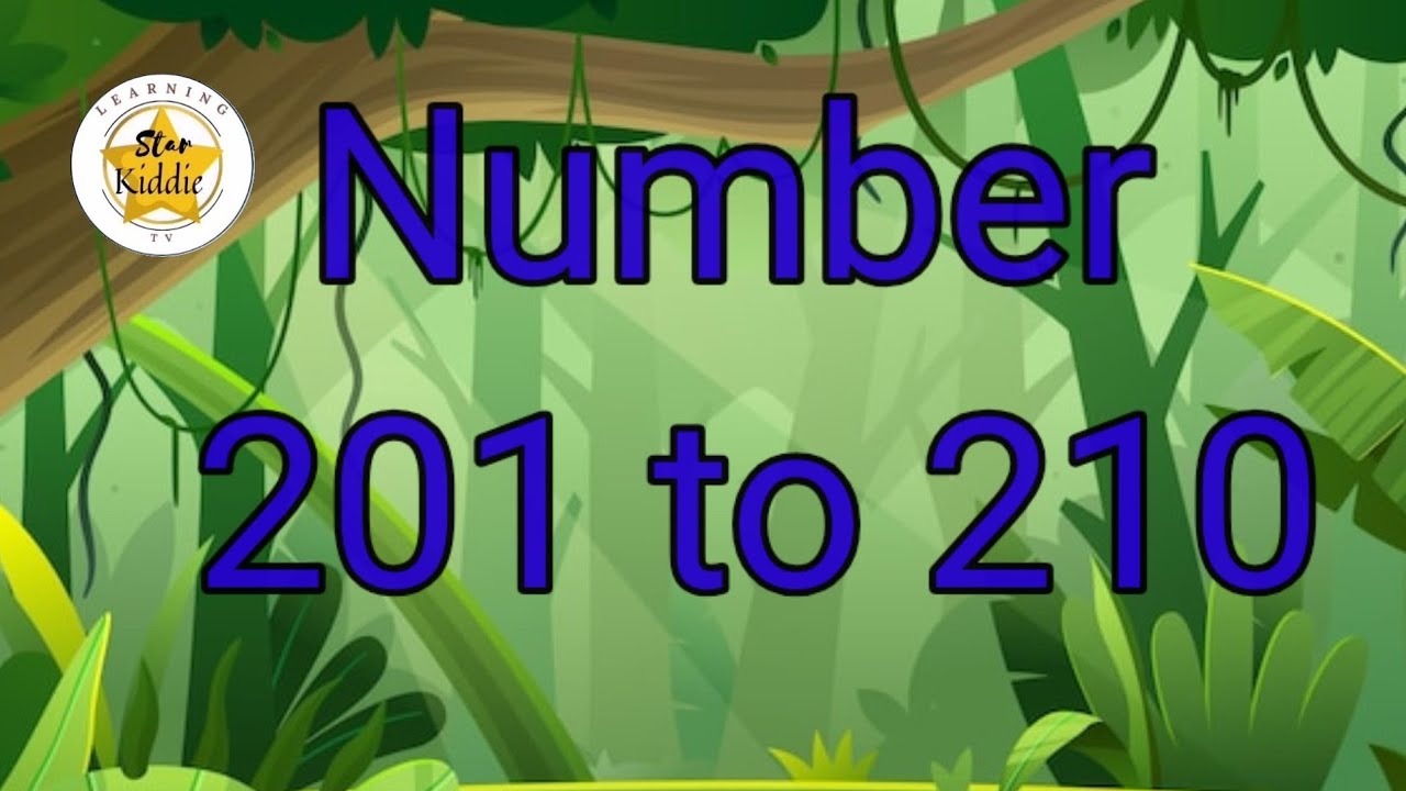 Learn Numbers 201 to 210,Counting from 201-210 छोटे बच्चों की पढ़ाई,# ...