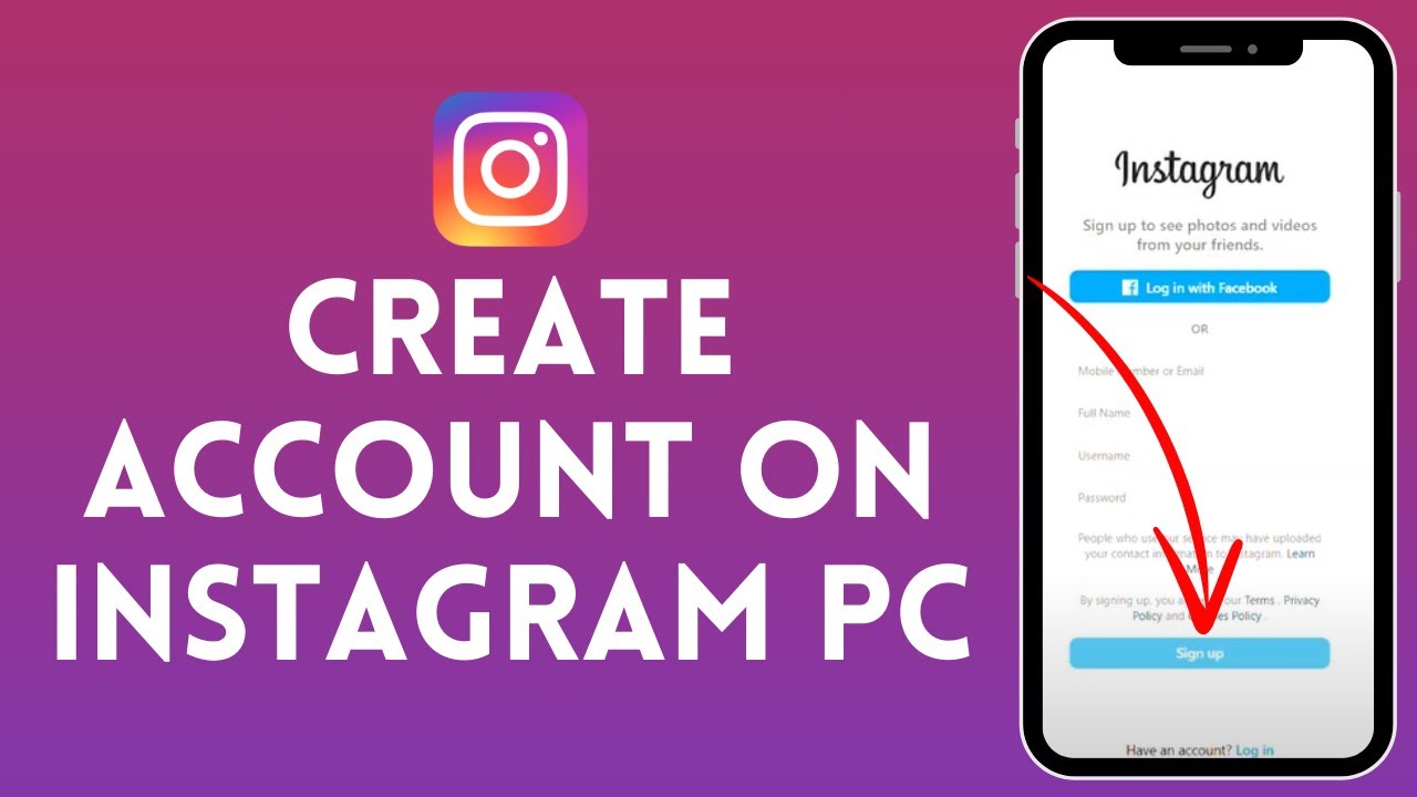How to Create Account on Instagram PC (2024) | Register Account on ...