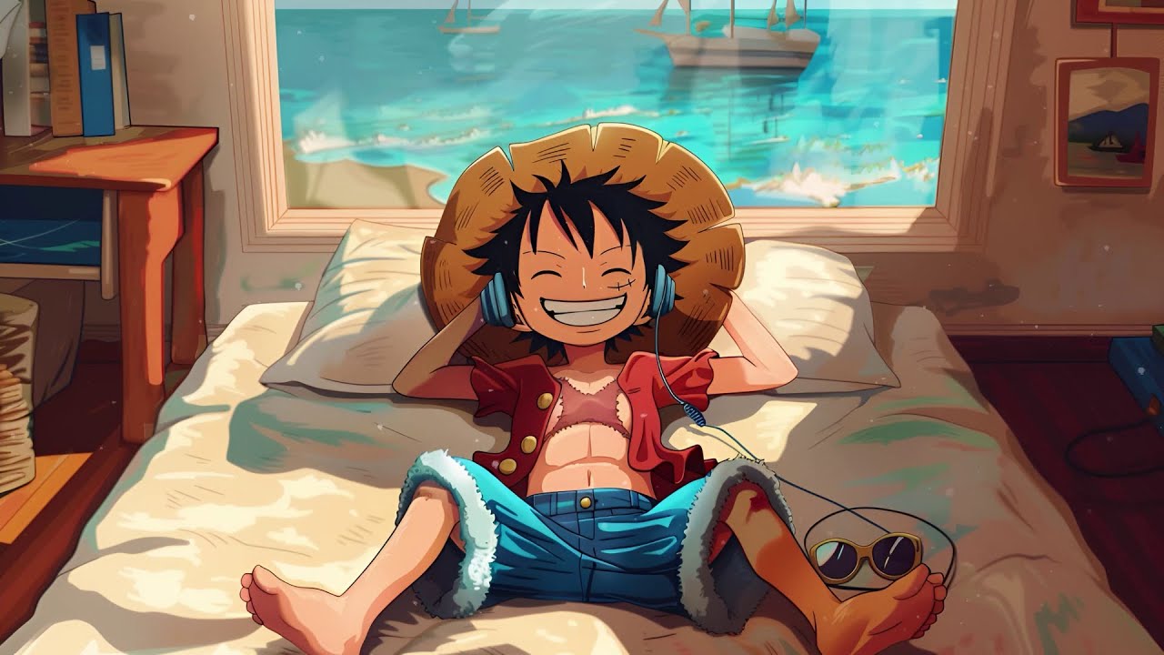 Luffy hip hop one piece 🏴‍☠️ Lofi hip hop songs mix to calm and ...