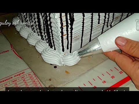 ODDIY VA OSON TORT BEZATISH.🍰EASY CAKE DECORATION.